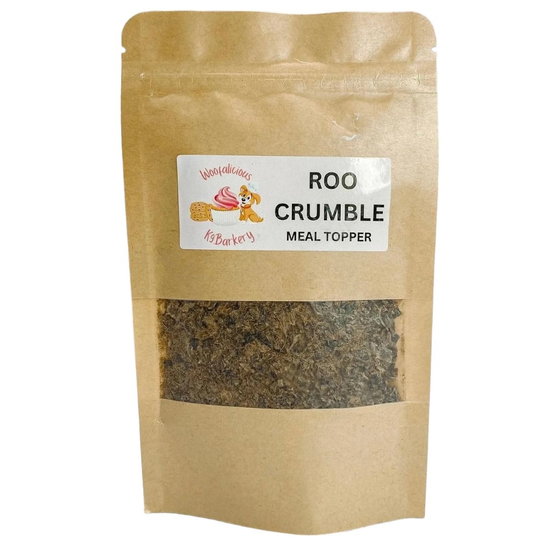 Roo Crumble Meal Topper | Woofaclicious K9 Barkery